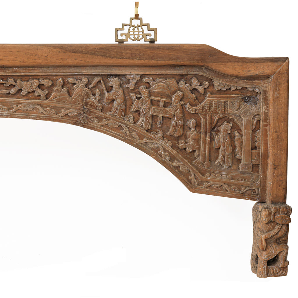 Antique Lintel with Relief Carvings — Shimu