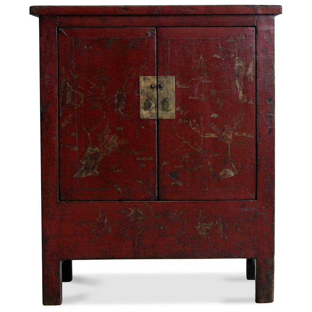 Red and Gold Shanxi Mid Size Cabinet — Shimu