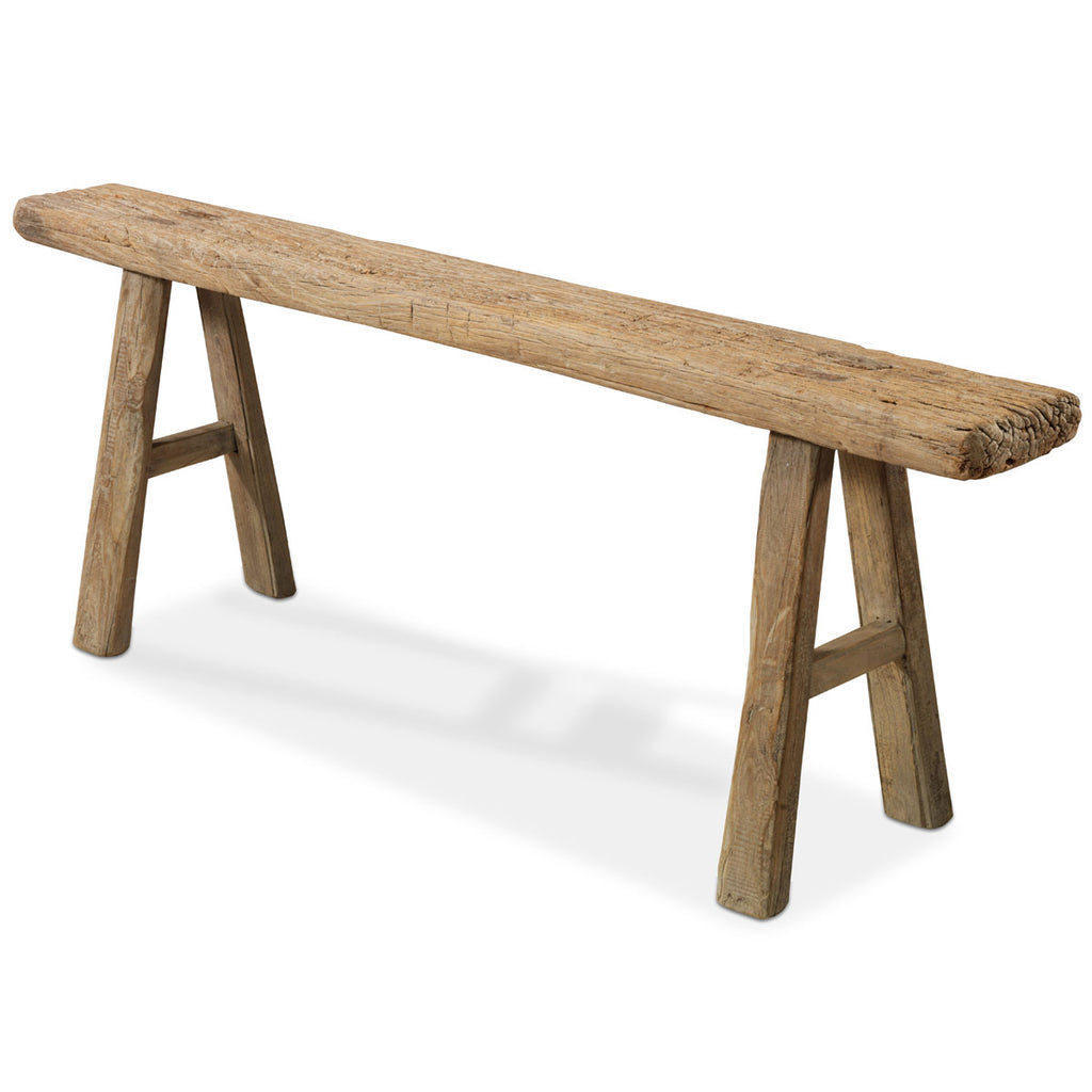 Natural Rustic Elm Bench — Shimu