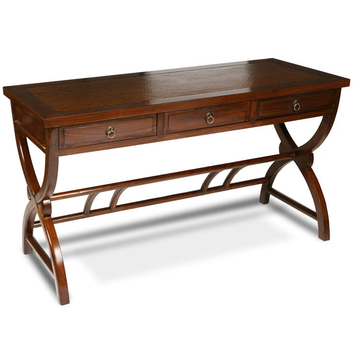 Cross Legged Desk, Warm Elm — Shimu