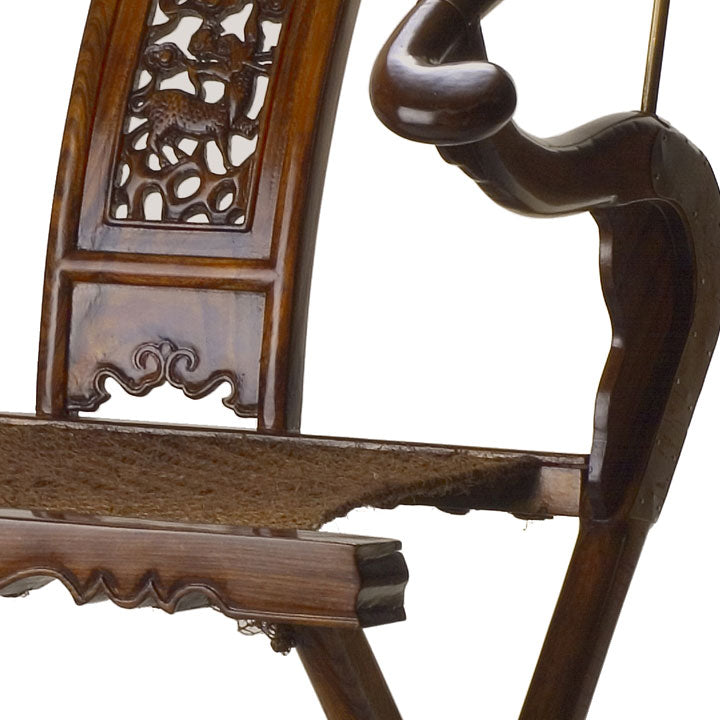 Folding Horseshoe Armchair, Warm Elm — Shimu