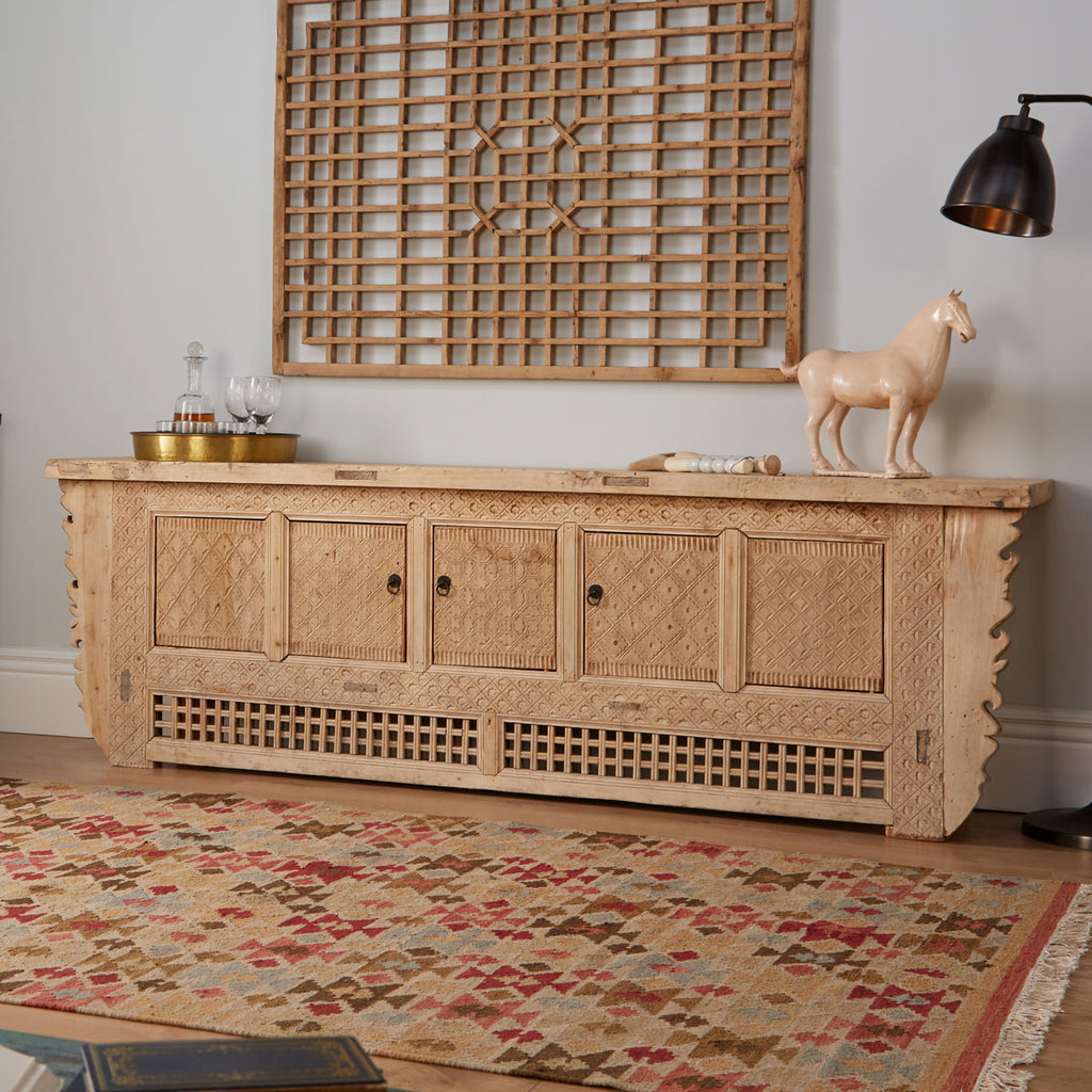 Carved Large Xinjiang Sideboard — Shimu