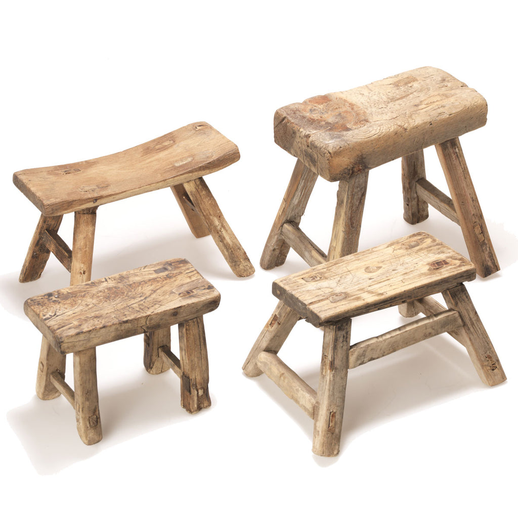 Small Wooden Chinese Stool — Shimu