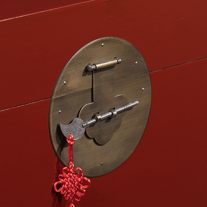 Square Trunk, Red Lacquer — Shimu
