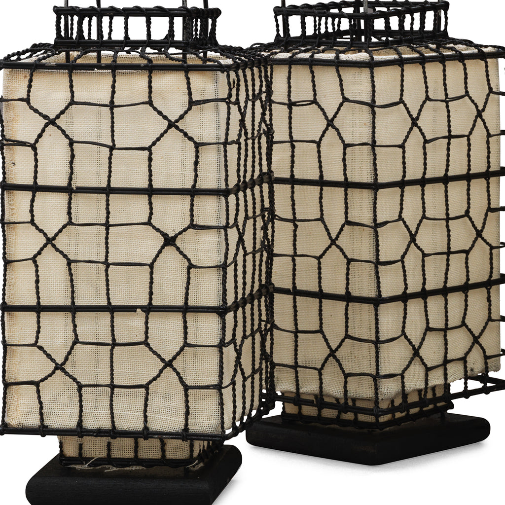 Chinese Lantern, Tall White Rectangular — Shimu