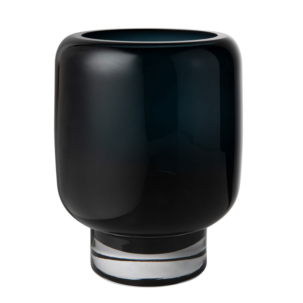 Zadar Glass Vase, Ink Blue — Shimu